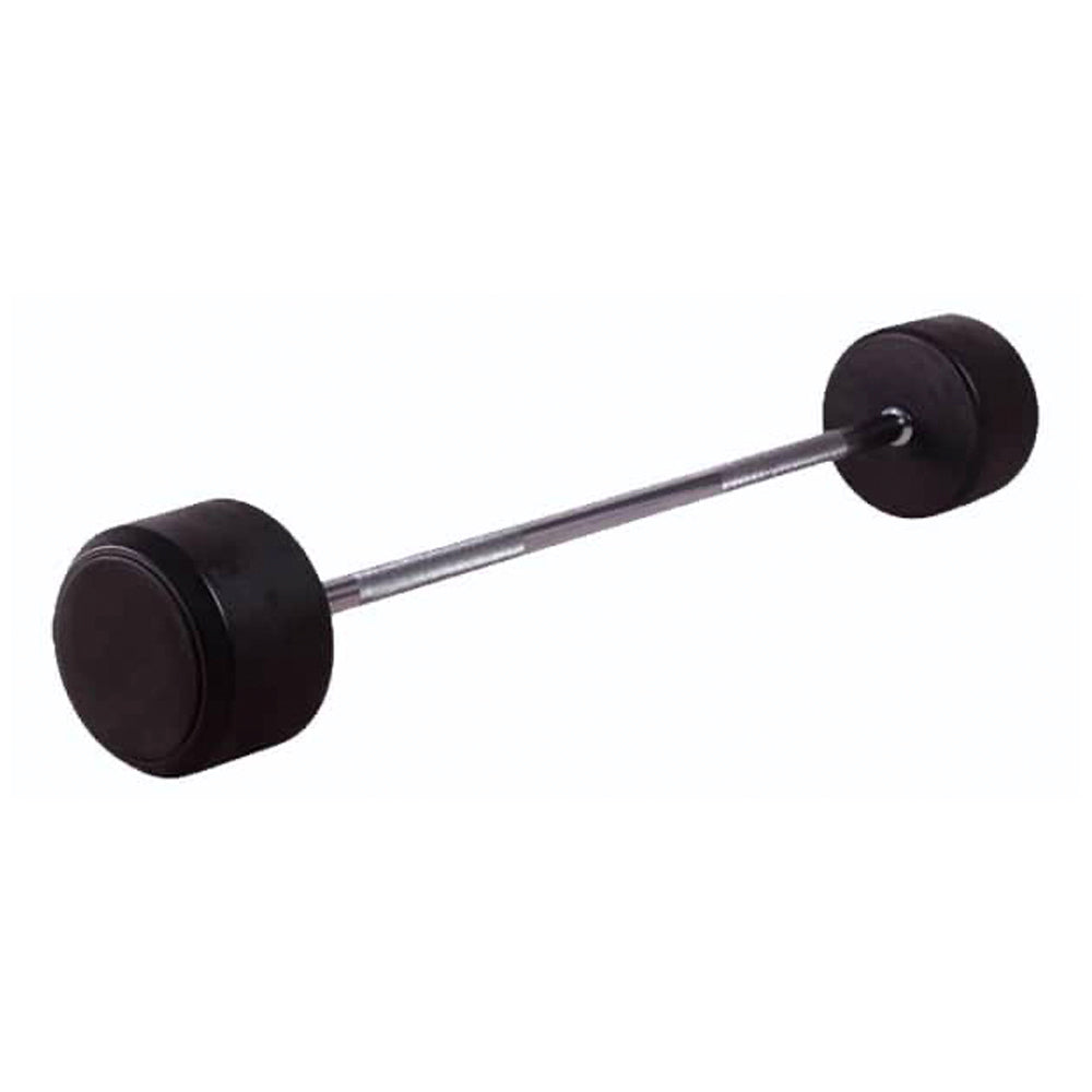 Fixed Straight Barbell (Rubber) SET — Realleader UK